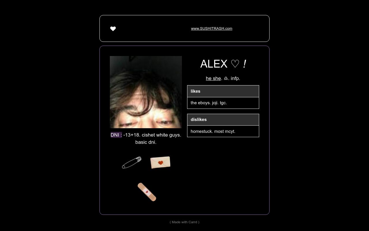 alex's info